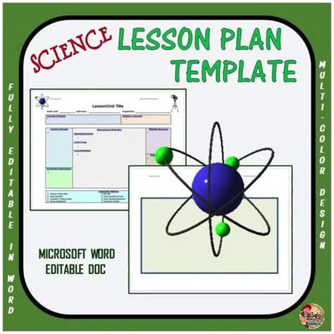 Editable Science Lesson Plan Template For Science Curriculum