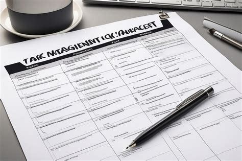 Task Management Check List Efficient Work Project Plan F Premium AI Generated Image