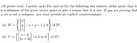 Solved Points Total Points Each For Each Of The The Chegg Com