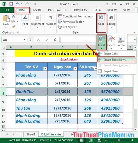 Managing Cells Columns And Rows In Excel Spreadsheets