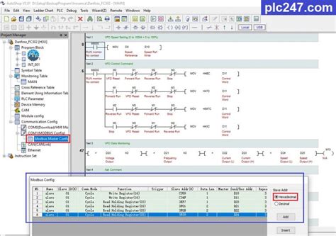 PLC Inovance Modbus RTU Danfoss FC Tutorial Plc Com