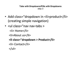 Steps For Creating Dropdown Ppt