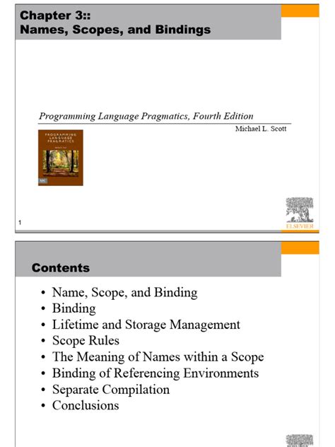 Ch03 Names Scopes And Bindings 4e Pdf Scope Computer Science Variable Computer Science