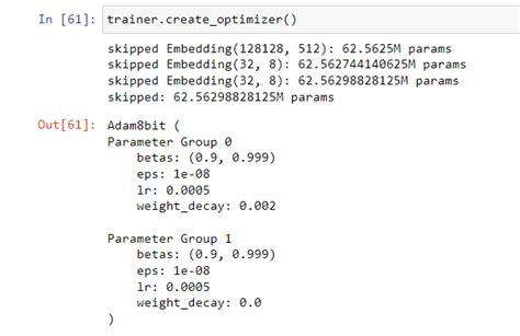 Why Does Adamwbnb8bit Skip Updating Embedding Parameters Models