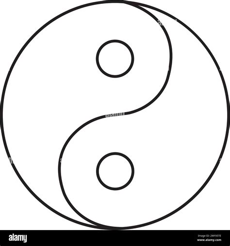 Ying Yang Icon Vector Illustration Symbol Design Stock Vector Image And Art Alamy
