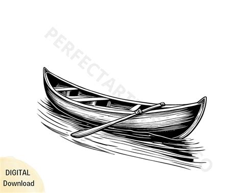 Canoe Vector Image Clipart Canoe Svg Canoe Cutting File Cricut