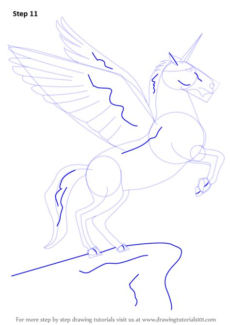 How To Draw A Unicorn With Wings Unicorns Step By Step DrawingTutorials101 Com