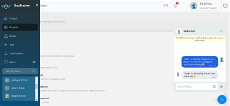 Github Michalkrol2020angular Bug Tracker An Angular Bug Tracker Is A Web Frontend Dashboard