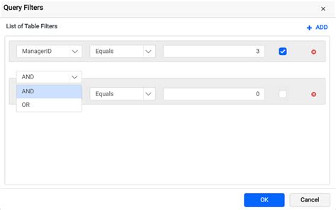 Simple Steps To Filter Query Data Using Web Report Designer
