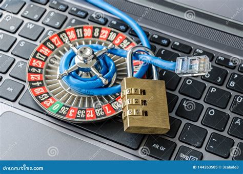 Data Encryption Or Anonymization Symbolized By Cable Padlock And