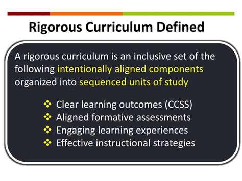 Ppt Rigorous Curriculum Design Powerpoint Presentation Free Download
