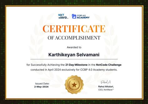 Karthikeyan Selvamani On Linkedin Nxtwave Nxtcodechallenge