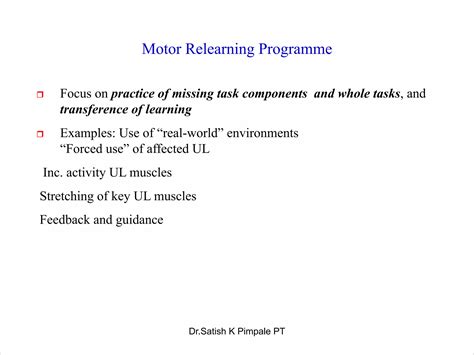 Motor Relearning Program Pdf