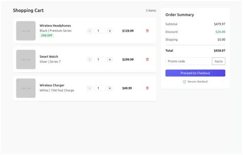 Bootstrap 5 Shopping Cart Design Bootstrap 5 Example