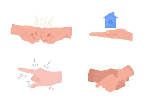 Premium Vector Property Purchaser Interaction Semi Flat Color Vector