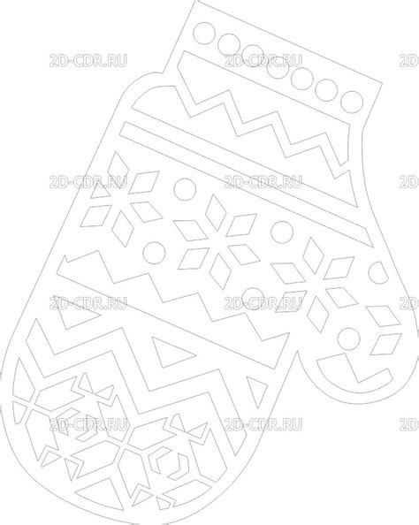 Вектор Ёлочная игрушка 45 для лазерной резки Coreldraw Шаблоны трафаретов Ёлочные игрушки