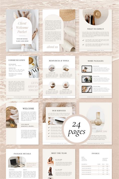 Client Welcome Packet Template New Client Service Guide Virtual