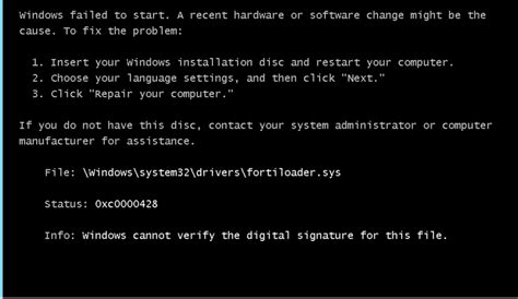 Windows Cannot Verify The Digital Signature For This File Fortiloader