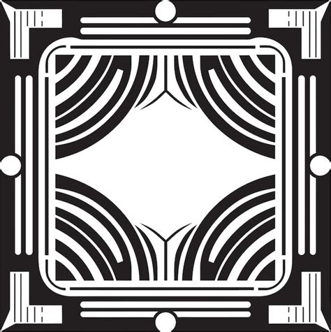 The Elegance Of Detail The Artistic Complexity Of Art Deco Frames Premium Ai Generated Vector