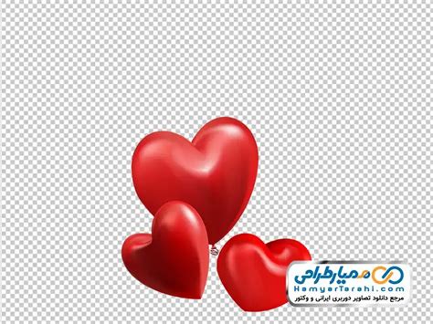 تصویر Png بادکنک قلبی قرمز 07243357 همیار طراحی