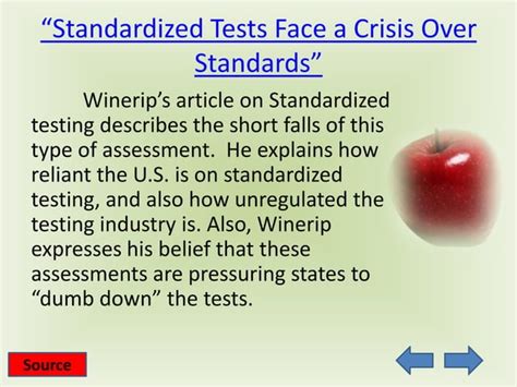 Standardized Testing And Education Pptx