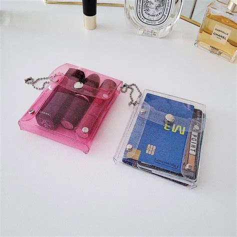 당일 영롱 글리터 Pvc 카드지갑 Or 립스틱 파우치 겸용 지갑 반지갑 화장품파우치 에이블리