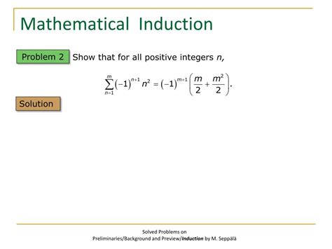 Ppt Mathematical Induction Problems And Solutions How To Master Induction Method Powerpoint