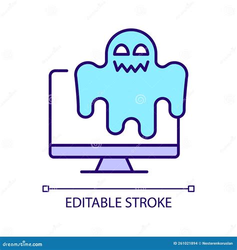 Scareware Scam Rgb Color Icon Stock Vector Illustration Of Trap