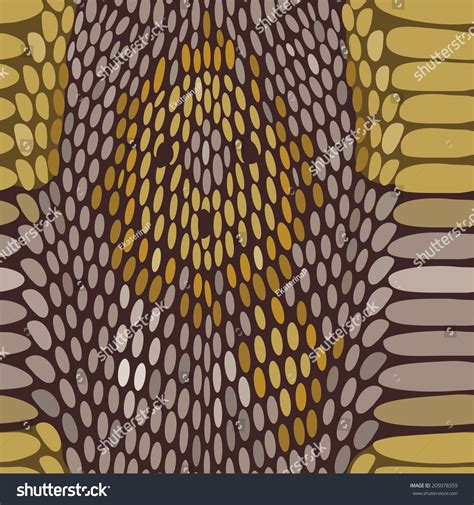 Snake Python Skin Texture Seamless Pattern Stock Illustration