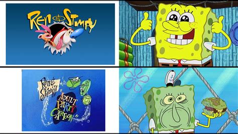 Spongebob Likes Original Ren And Stimpy Better By Regularmariogalaxy12 On Deviantart