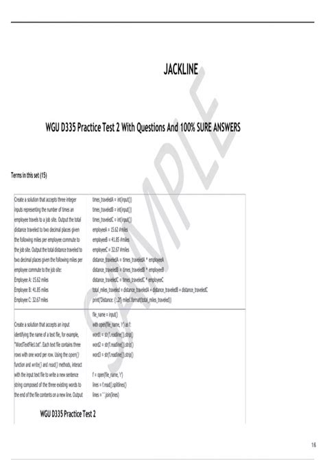 Wgu D335 Practice Test 2 With Questions And 100 Sure Answers Wgu D335 Stuvia Us