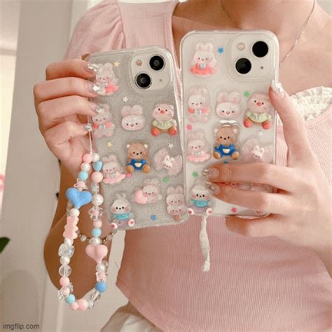 주문폭주🤍주문제작🫧토끼 곰돌이 레젠 파츠 캐릭터 Y2k 커플 아이폰케이스 폰케이스 우정 키치 레트로 친구선물 생일 선물추천 범퍼케이스 레트로 감성 연예인 귀여운 유니크 14