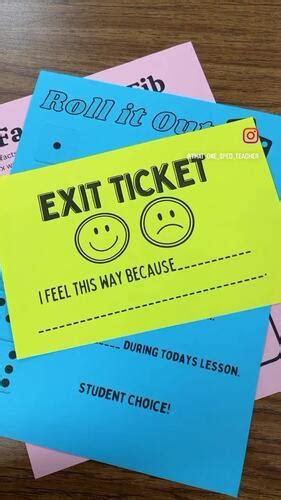 Exit Ticket Bundle Set By That One Sped Teacher Tpt