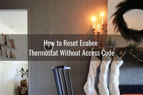 How To Use Reset Ecobee Thermostat Ready To DIY