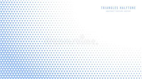 Triangles Half Tone Pattern Abstract Vector Pale Blue Smooth Rounded