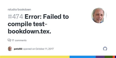 Error Failed To Compile Test Bookdown Tex Issue 474 Rstudio
