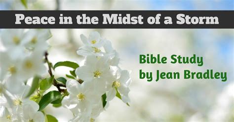 Daily Bible Verse Featured Sermons Peace In The Midst Of A Storm