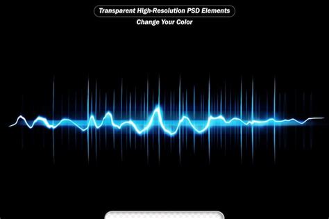 Premium Psd Waveform With Wildly Fluctuating Amplitude