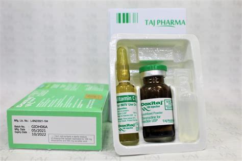 Doxycycline For Injection USP Mg Manufacturers Supplier