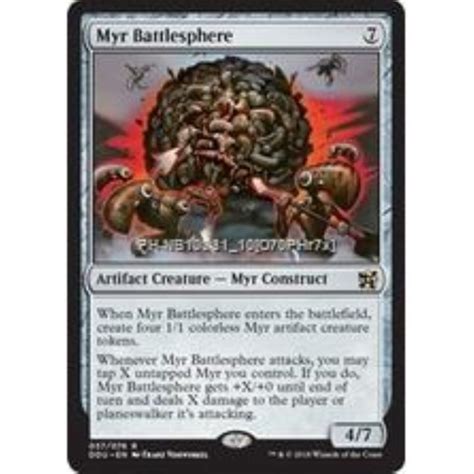 Myr Battlesphere Card Artifact Edh Power 6 Modern Urza Venser Teferi