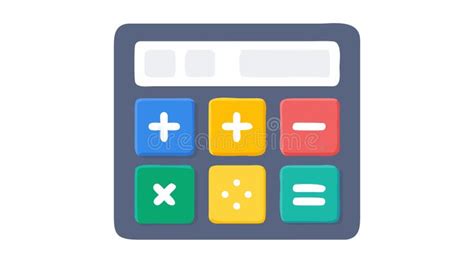 Digital Calculator Icon Vector For Finance Accounting Apps Vector Design Generative Ai Stock