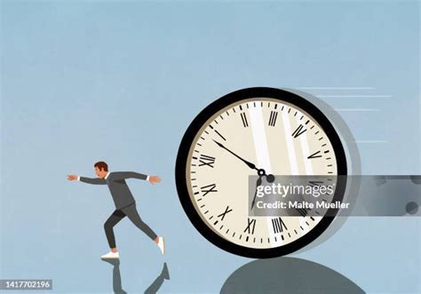 12464 Clock Running Icon High Res Illustrations Getty Images