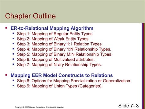 Solution Ch07 Relational Database Design By Er And Eerr To Relational
