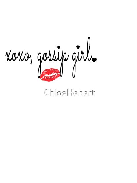 Xoxo Gossip Girl Stickers By Chloe Hebert Redbubble