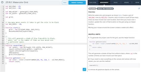 Help With 25161 Watercolor Grid Rcodehs