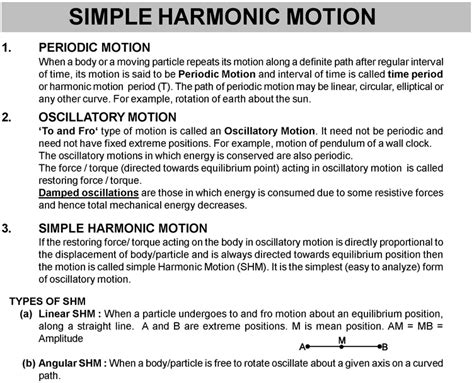 Simple Harmonic Motion Revision Notes IIT JEE NEET Preparation Nucleon