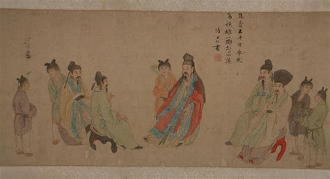 厦门市博物馆明 尤求饮中八仙图卷 文物宣传 福建省文物局