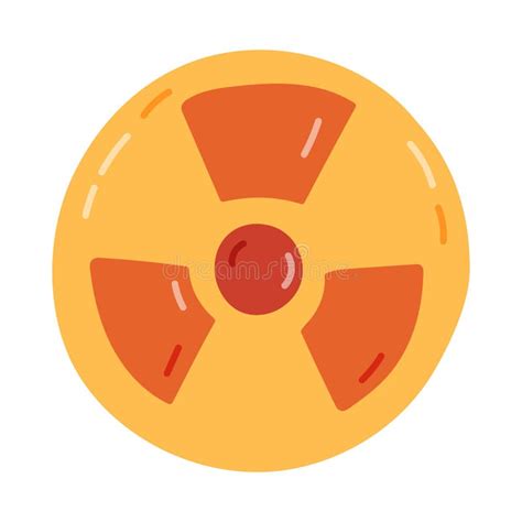 可爱的核辐射动画 手绘放射性危险警示标志有毒危险标签 警告标志 向量例证 插画 包括有 例证 化学制品 344318724