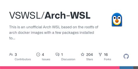 releases · vswsl arch wsl · github