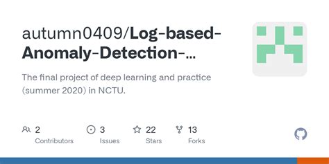 Github Autumn0409log Based Anomaly Detection System The Final